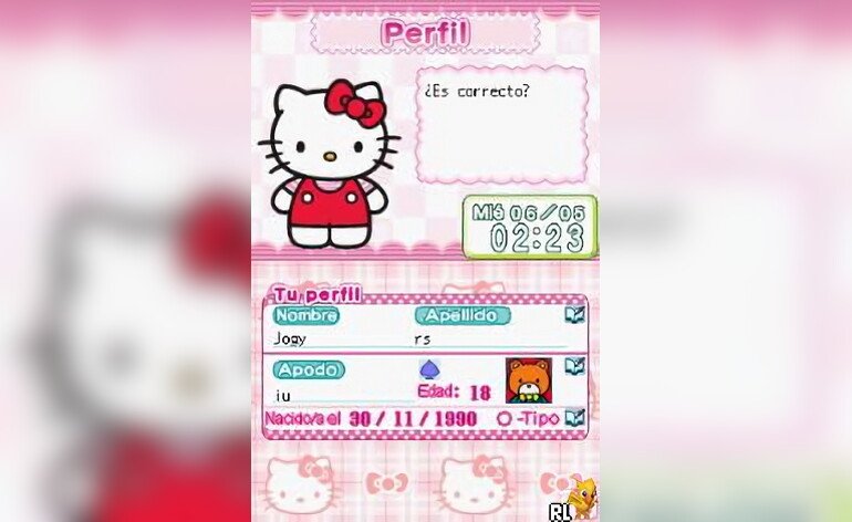 Play Hello Kitty - Daily (Spain) • Nintendo DS GamePhD